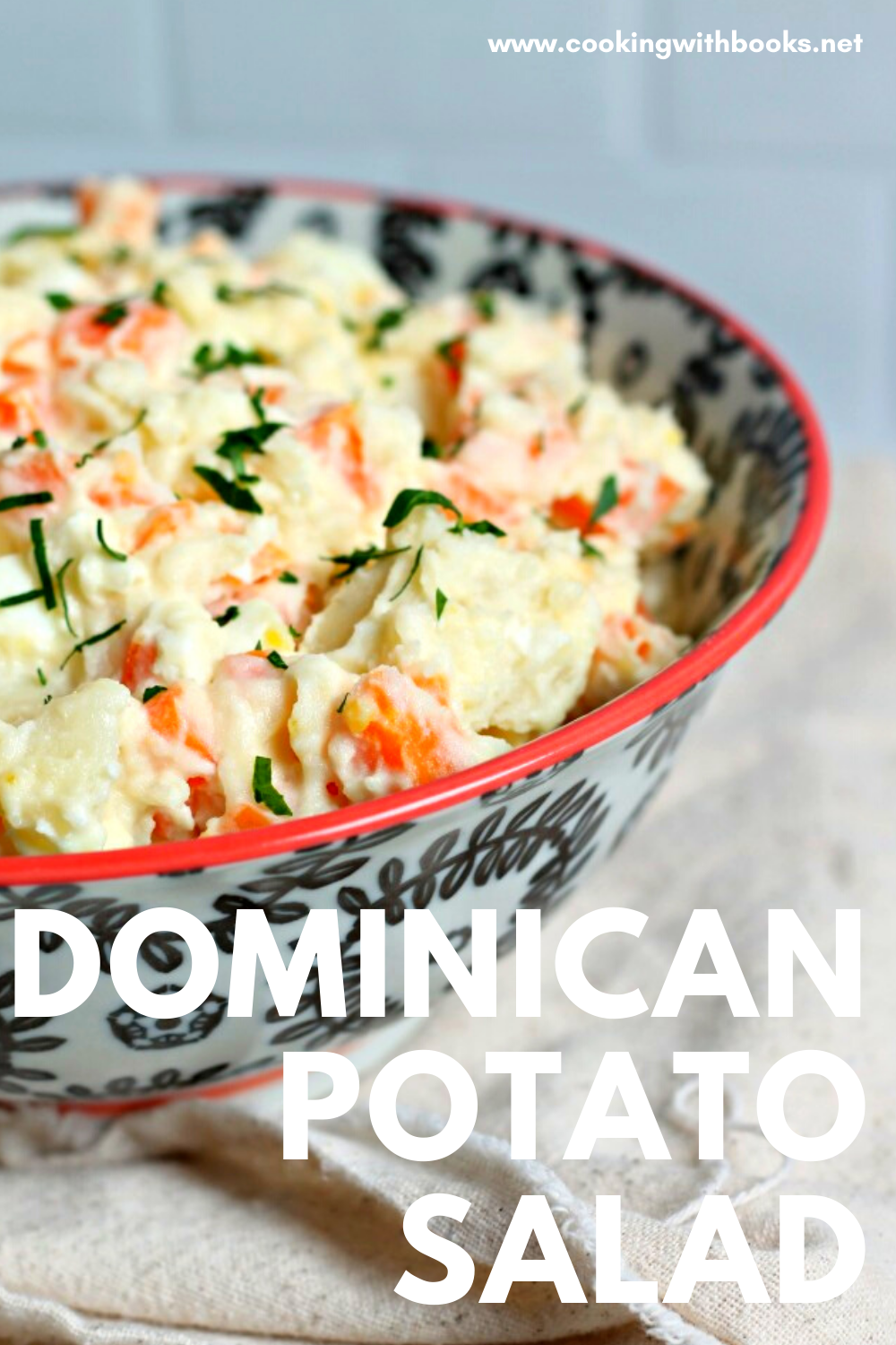Dominican Potato Salad - Cooking With Books