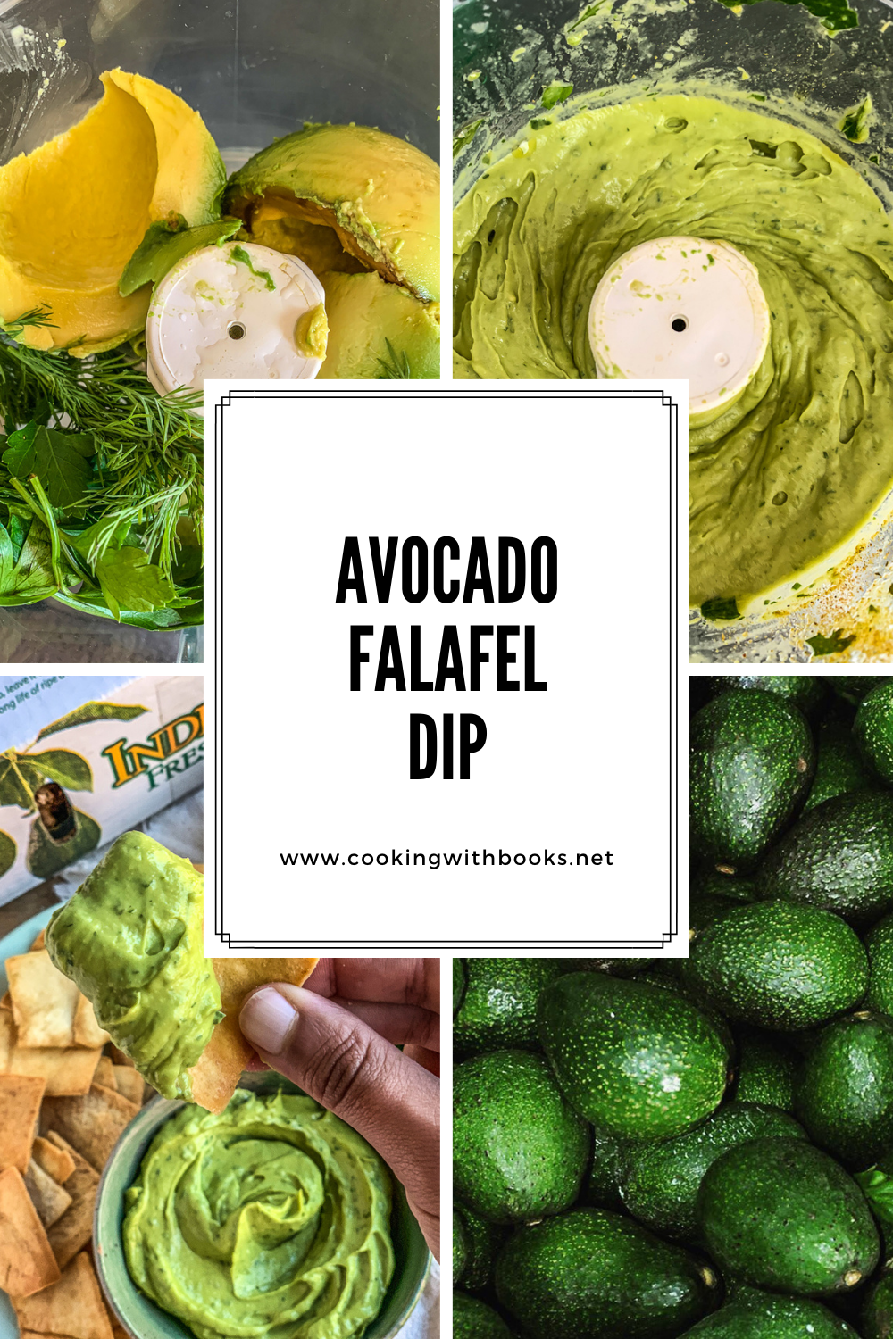 Avocado Falafel Dip - Cooking With Books