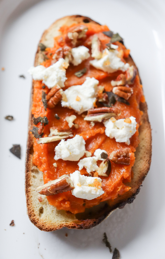 Winter Squash Toast - Cooking With Books
